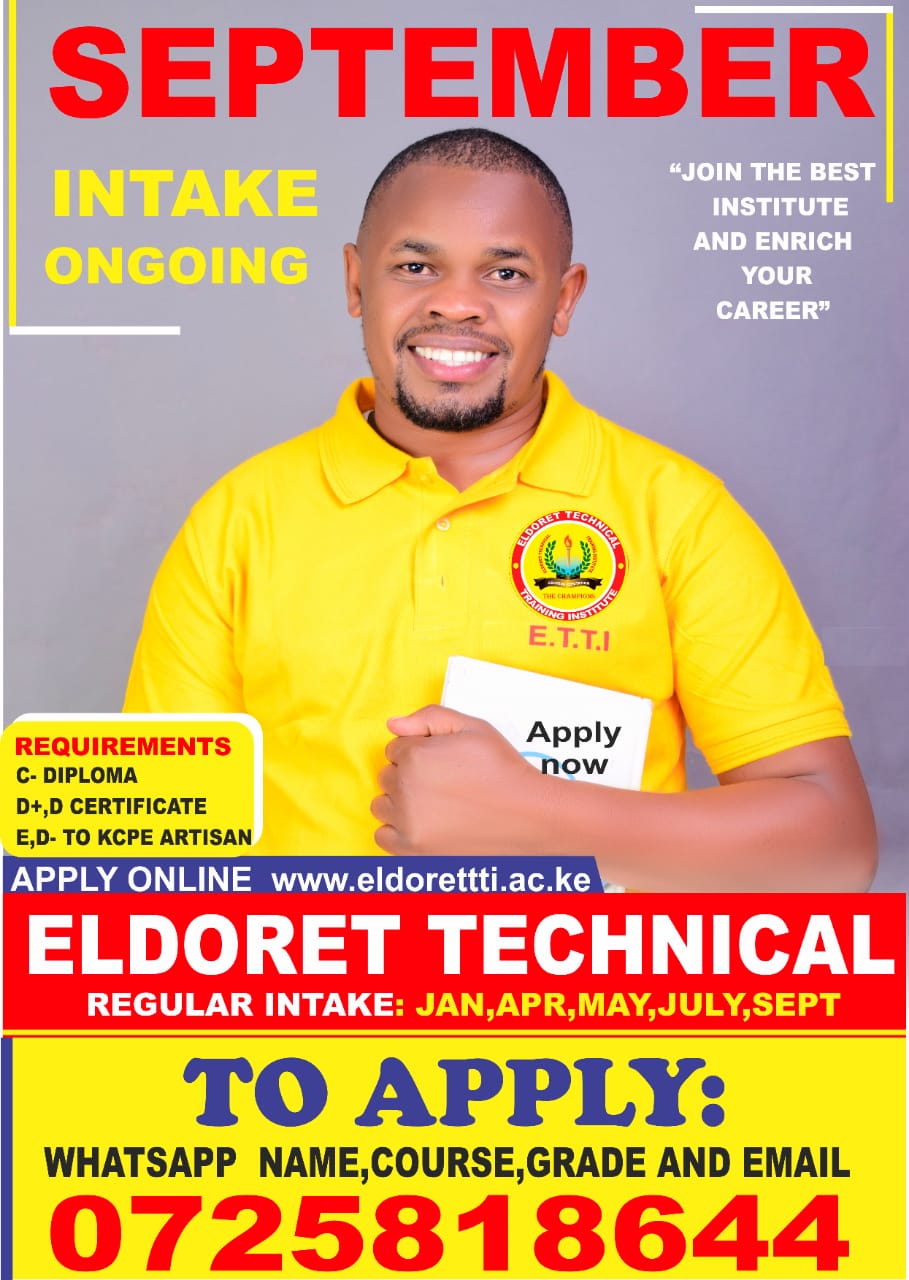 Home - ELDORET TECHNICAL TRAINING INSTITUTE